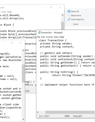 Assignment 1: CS Blockchain solution · jarviscodinghub